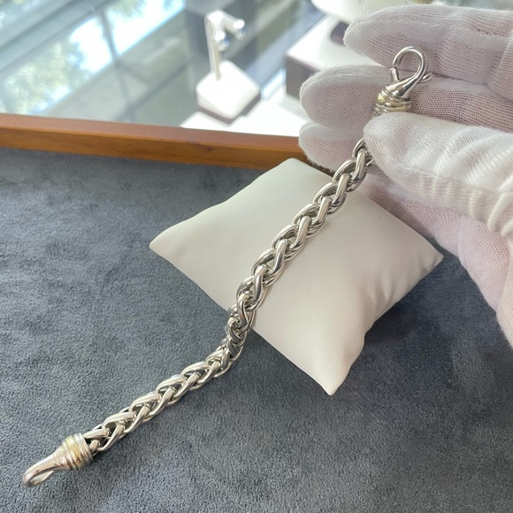 David Yurman | Jewelry | David Yurman 925 4k Gold 8mm Wheat Chain ...